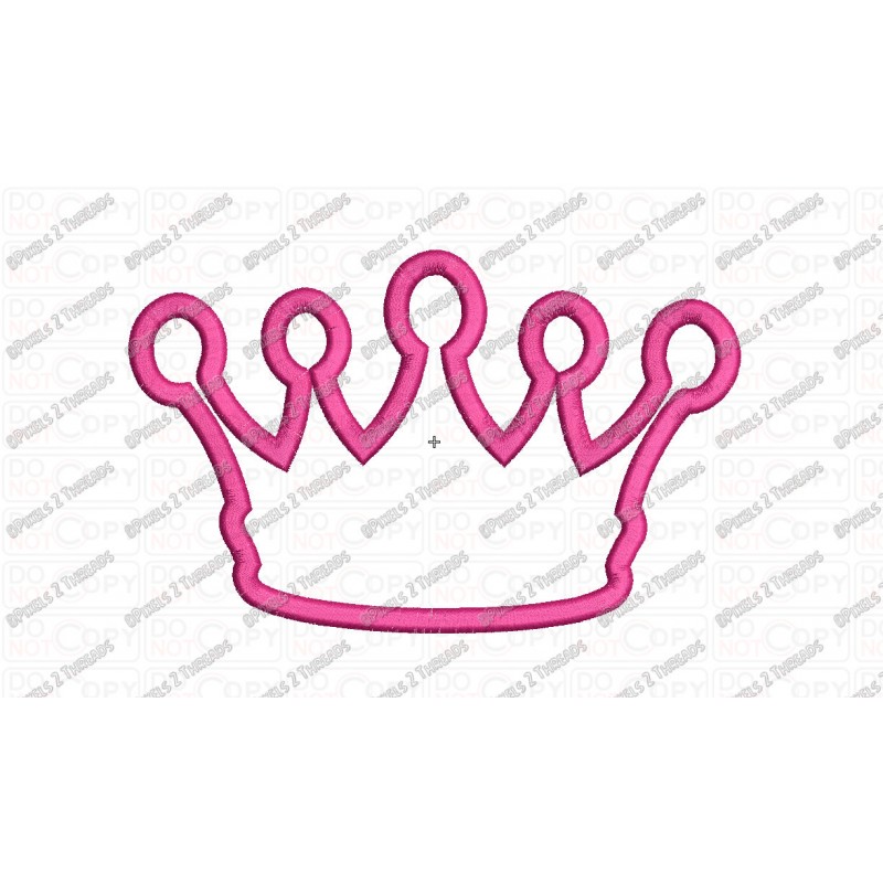 Crown Tiara Princess Applique Embroidery Design In 3x3 4x4 5x5 And 6x6 Sizes Pixels 2 Threads crown-tiara-princess-applique-embroidery-design-in-3x3-4x4-5x5-and-6x6-sizes-pixels-2-threads