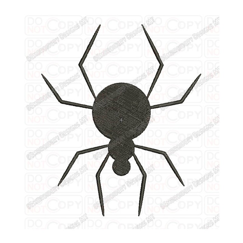 Basic Mini Spider Embroidery Design in 1x1 2x2 3x3 4x4 and 5x7 Sizes ...